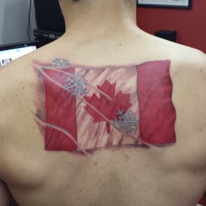 18 Patriotic Canadian Flag Tattoos - TattooBlend