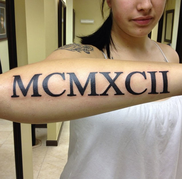 36 Exquisite Roman Numeral Tattoo Designs TattooBlend