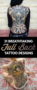 31 Breathtaking Full Back Tattoo Designs - TattooBlend