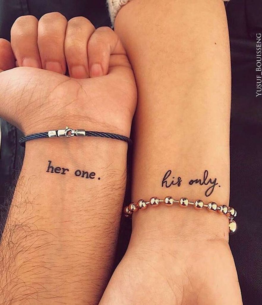 40 Matching Tattoos Every Couple Can Get Behind - TattooBlend